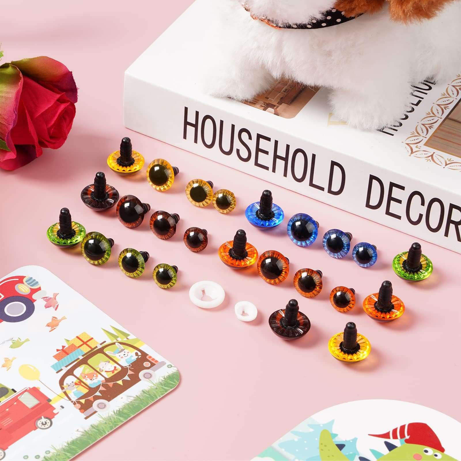 80Pcs Safety Eyes Colored Plastic | MUCUNNIA